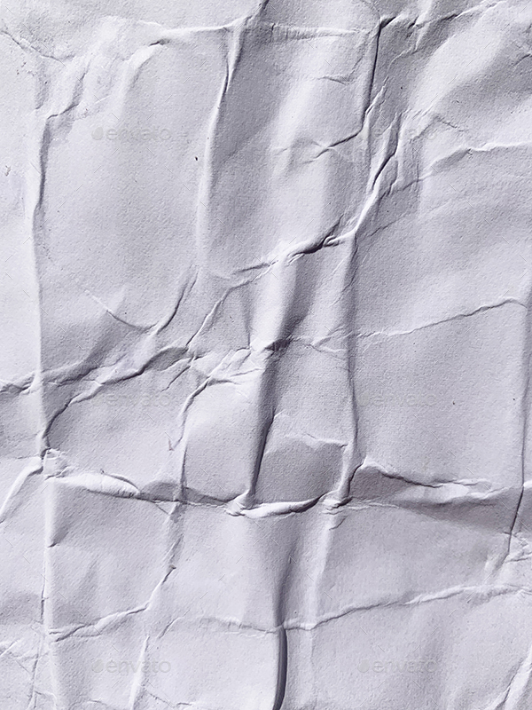 White Glued Wrinkled Paper Textures Pack, Textures | GraphicRiver